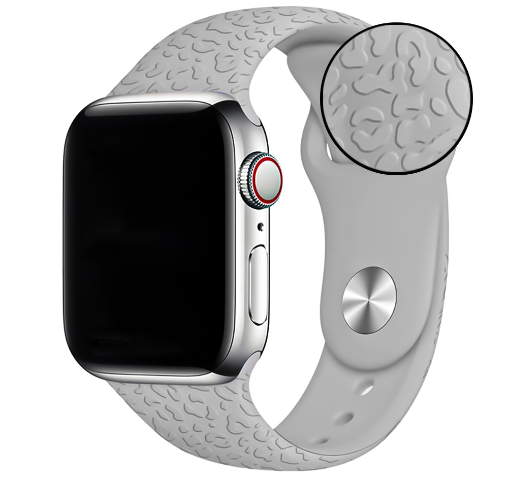 Apple Watch print sport band (luipaard grijs)
